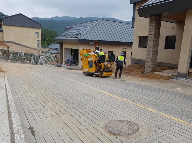 도로열선 용평리조트 버치힐 레지던스 스노우멜팅 시공사례 히팅시스템 전문업체 주와이즈케이블입니다 사업실적 도로융설